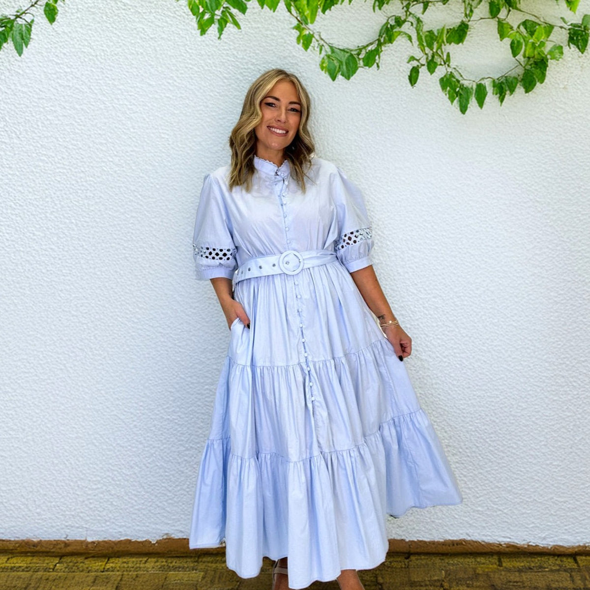 Grace Dress - Blue – Zoe Moss